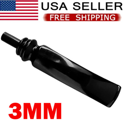 1PC Bent Pipe Stem Acrylic Stem Mouthpiece Replacement For Tobacco Pipe ...