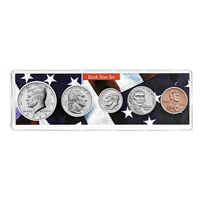 2025 Birth Year Coin Set in American Flag Holder - 5 Coin Set | eBay