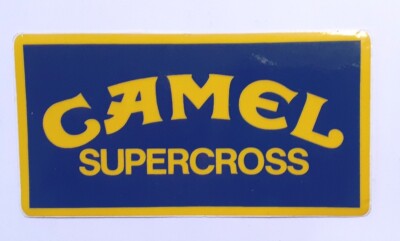 VECCHIO ADESIVO MOTO / Old Sticker CAMEL SUPERCROSS (cm 12 x 6) | eBay