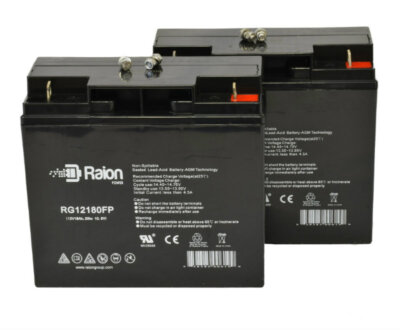 Raion Power 12V 18Ah Replacement Battery For Guardian DG12-18J 2PK ...