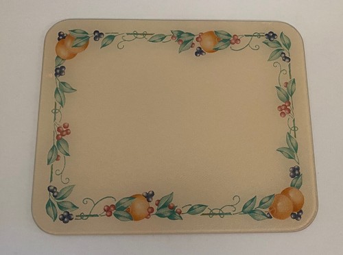 VTG Corning Corelle ABUNDANCE 15"x12" Tempered Glass Counter Saver ...