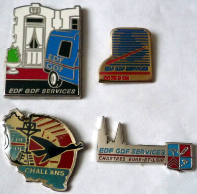 Lot 4 Pin's EDF GDF Services | eBay