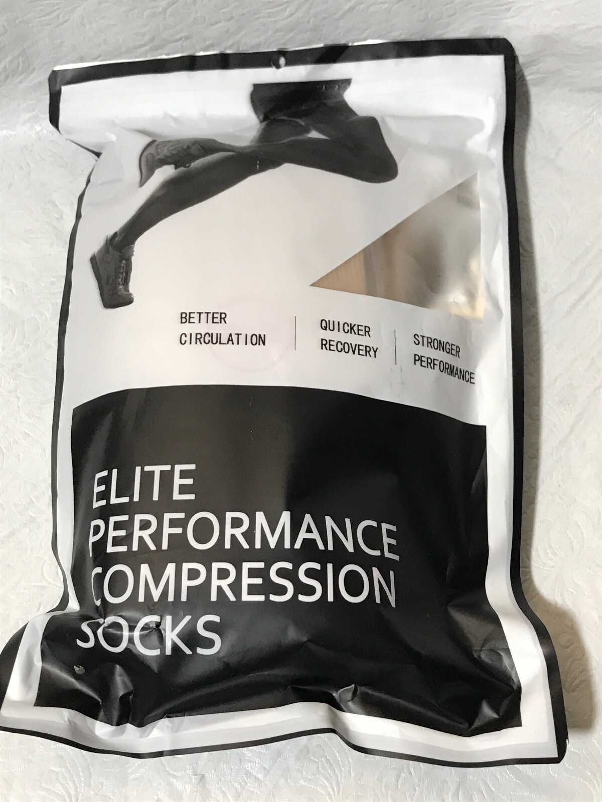 New Multi pair Elite Performance Compression Socks Unisex Size S/M Nude ...