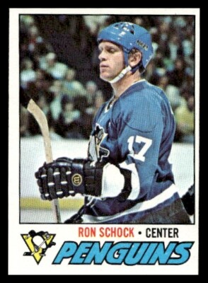 1977 Topps #51 Ron Schock Pittsburgh Penguins Hockey card | eBay