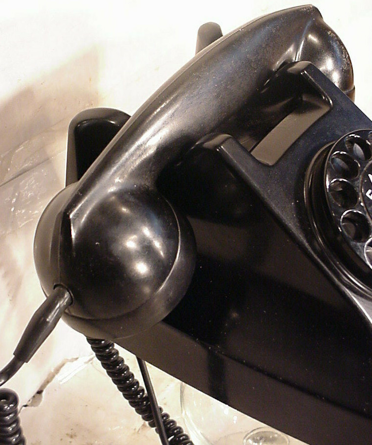 OLD ERICSSON VINTAGE BAKELITE DESK PHONE TELLEPHONE ART DECO ROTARY PTT ...