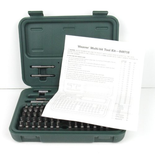 Weaver #849718 Professional-Grade Gunsmith Multi-Bit Tool Kit Contains ...
