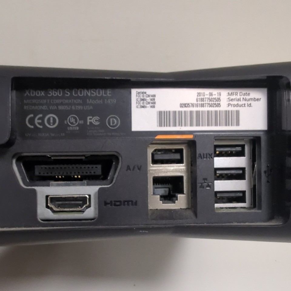 Xbox 360 S Slim Console Black Tested Working Model 1439 (2010) | eBay UK