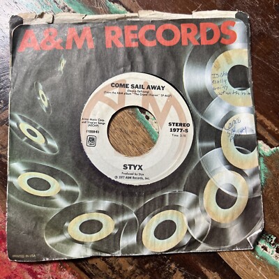 A&M Records - STYX - Put Me On & Come Sail Away - 45 Record & Sleeve | eBay