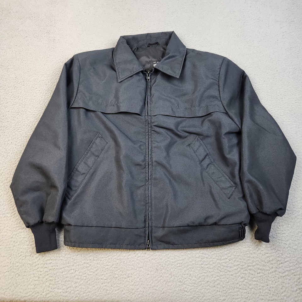 Vintage Hidden Agenda Jacket Mens Large Black Tactical Bomber Spiewak ...