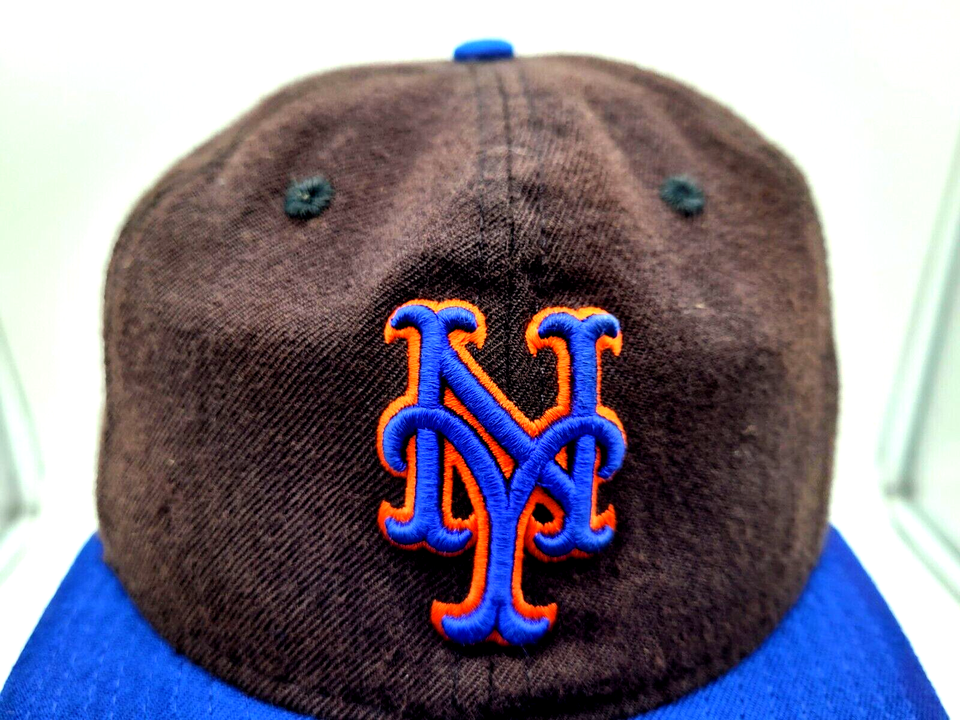 New Era 59Fifty New York Mets MLB Fitted Size 7 5/8 Authentic Diamond ...