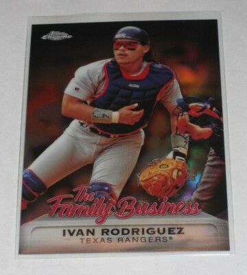 2019 Topps Chrome Update Ivan Rodriguez Family Business Card #FBC-5 ...