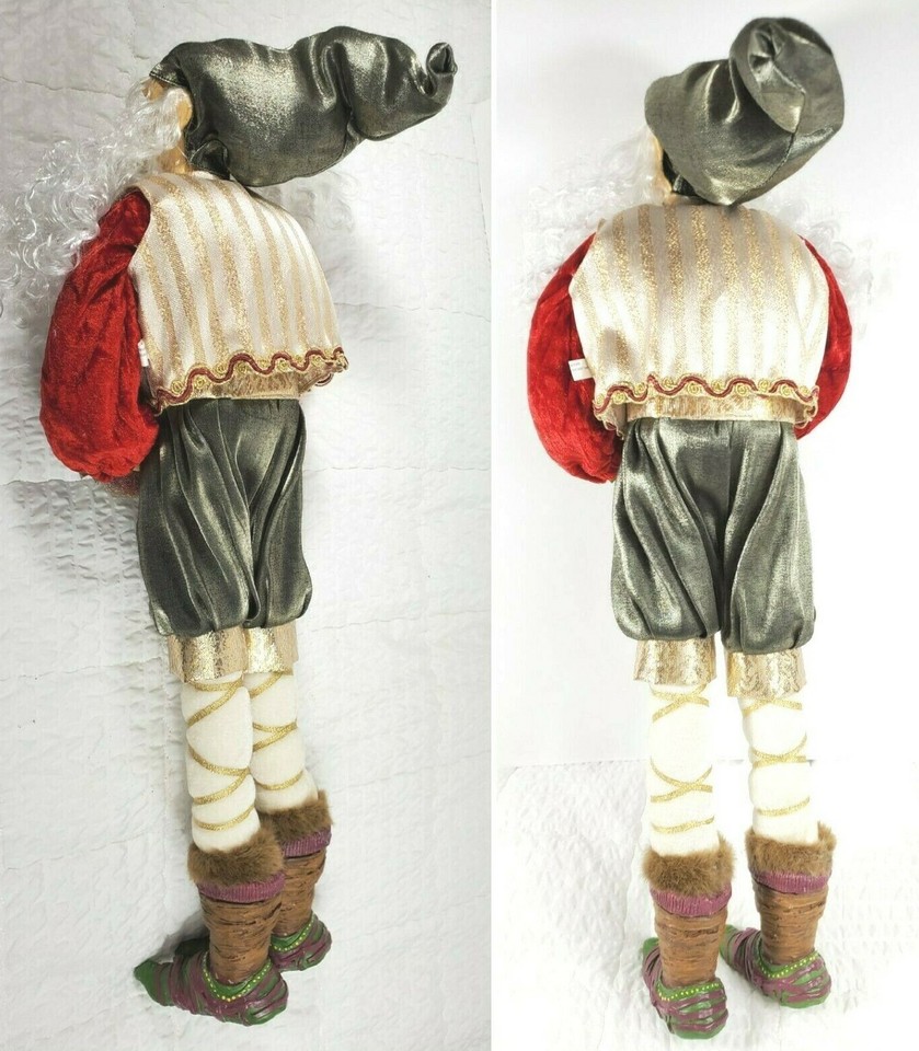 Christmas Santa Claus/ Elf Resin Figure Tall & Thin 21" | eBay