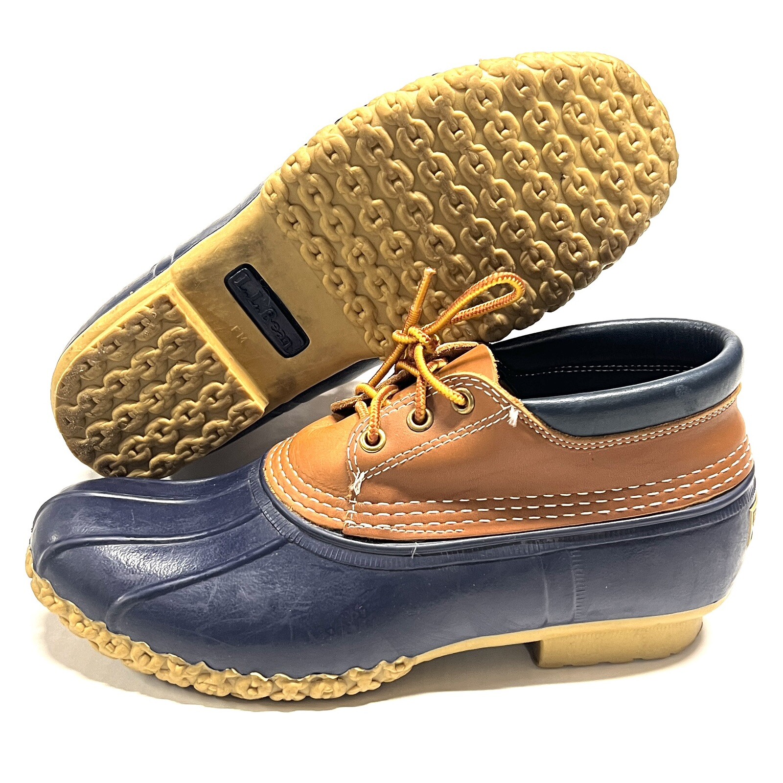 Vintage LL Bean Bean Boots Gumshoe Duck Ankle Boots Mens 10 M Blue Made ...