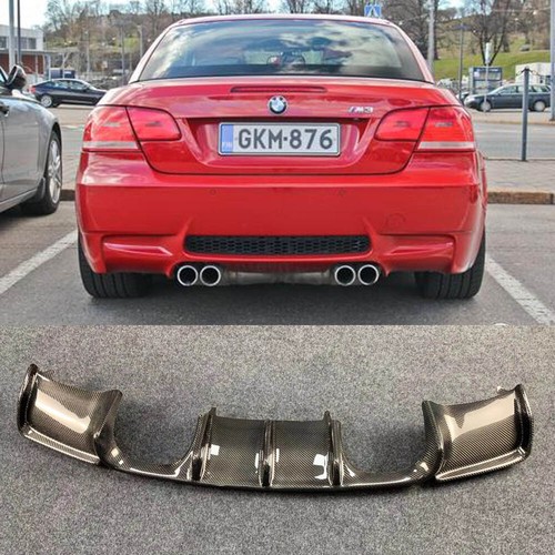 Carbon Fiber Rear Bumper Diffuser For BMW E93 E92 M3 Quad Tips GTS ...