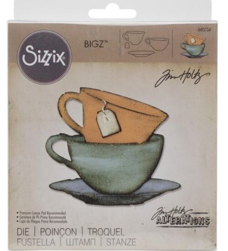Sizzix Bigz Die - Tea Time By Tim Holtz *discontinued* # 660234 HTF Retired | eBay