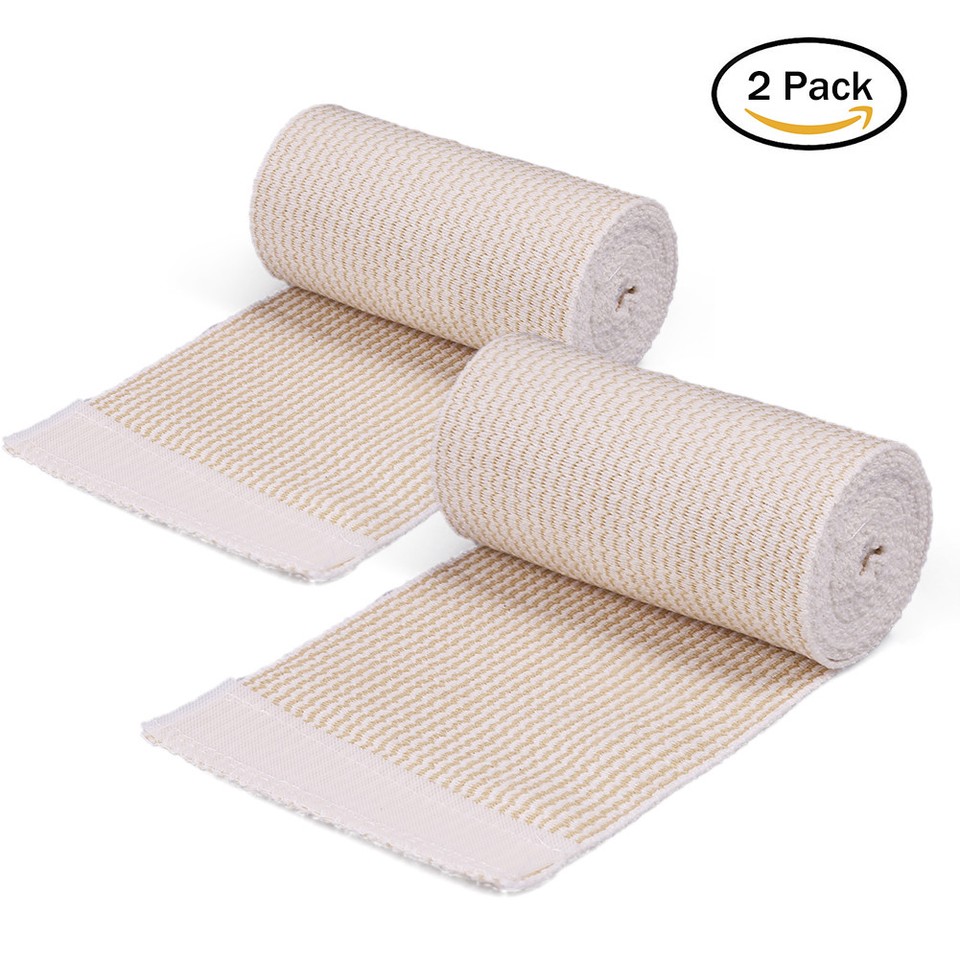 Cotton Elastic Bandage Compression Medical Wrap First Aid Kit Knee ...
