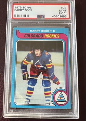 1979 Topps Hockey #35 Barry Beck PSA 9oc | eBay