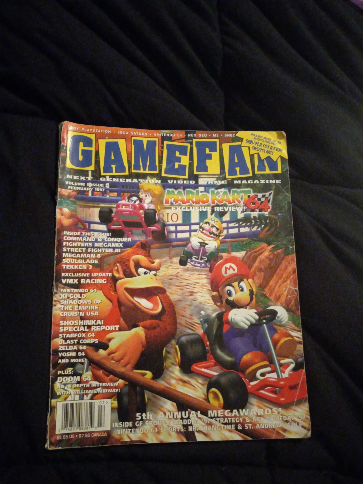 Gamefan Magazine Volume 5, Issue 2, February 1997 Mario Kart 64 | eBay