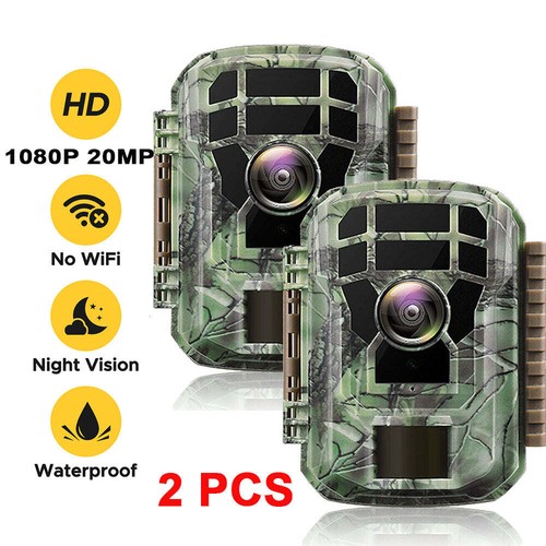 2X Campark Mini 1080P HD Trail Camera 20MP Wildlife Game Night Vision ...