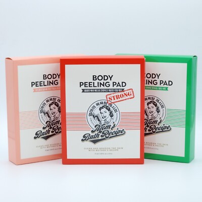 Mon's Bath Recipe Body Peeling Pad 25ml x 8ea 3 type Strong Trouble K ...