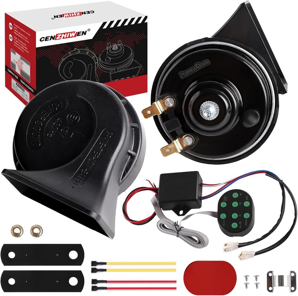 Upgraded 12V Musical Horn with Controller - Waterproof Durable Sound ...