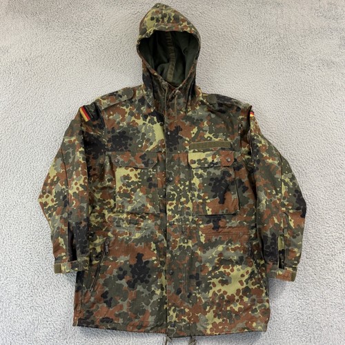 Vintage German Bundeswehr Jacket Mens M Army Military Flecktarn Camo ...