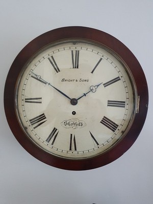 Antique Dial Wall Clock Serviced Large A Frame Movement | eBay UK