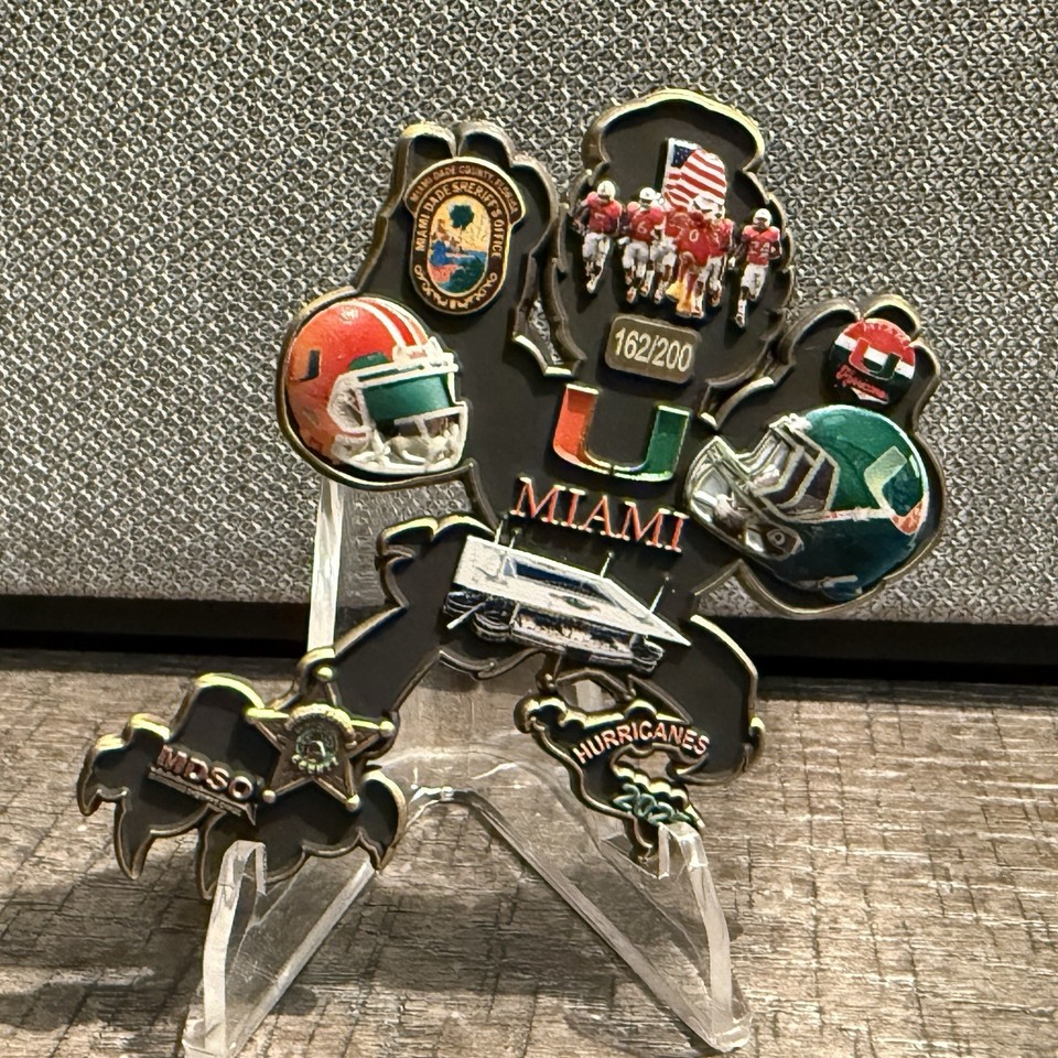 Miami Dade Sheriffs Office University Of Miami Challenge Coin - Florida ...