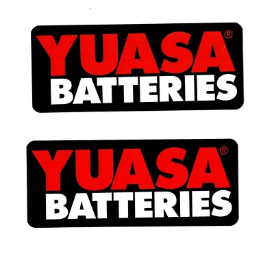 Sticker Set Yuasa Batteries Motorcycle Racing Auto NHRA IHRA AMA | eBay