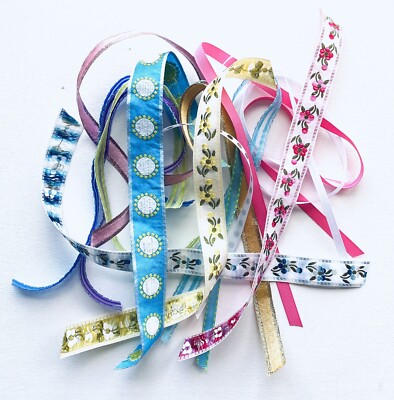 Ribbons, Assortment Of 14 Ribbons For Scrapbook Pages, Junk Journals ...