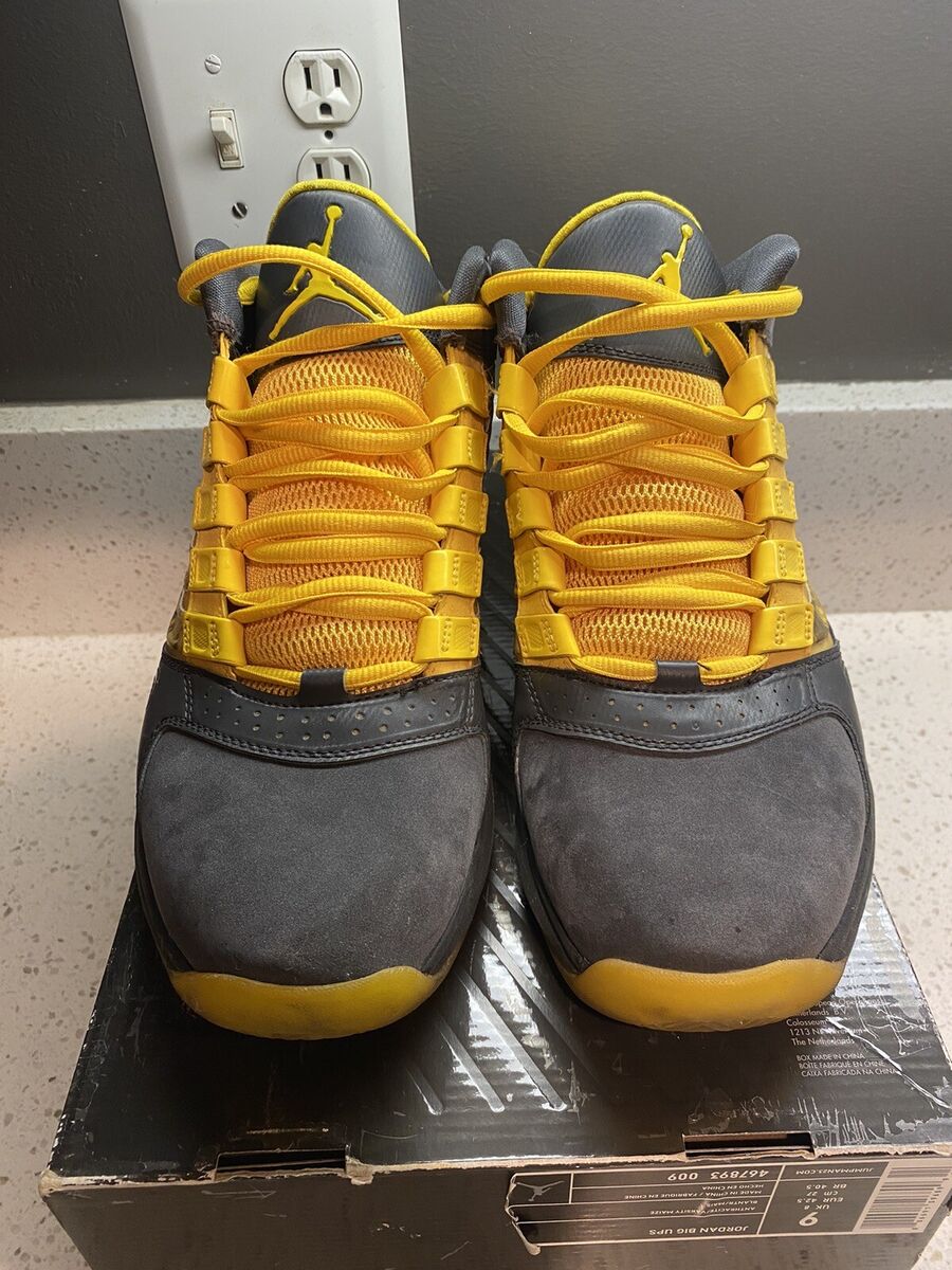 2011 Jordan Big Ups Sz 9 Anthracite Varsity Maize 467893-009 2011 Jordan Big Ups Sz 9 Anthracite Varsity Maize 467893-009