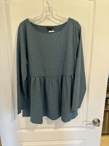 Torrid blue Babydoll Light Weight French Terry Crew Neck. Plus size 1 ...