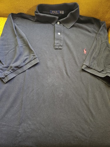 Ralph Lauren Polo Shirt Adult 2XLT XXLT Black Red Pony Casual Short ...