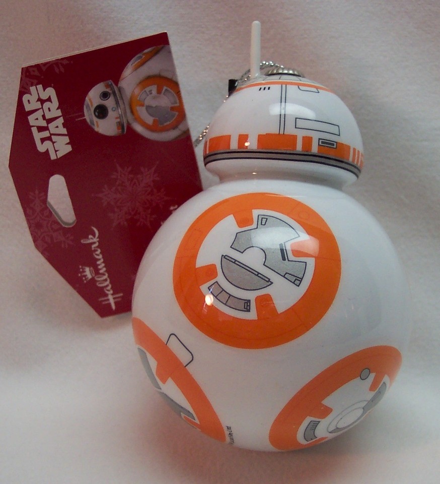 STAR WARS BB8 DROID HALLMARK CHRISTMAS TREE HOLIDAY ORNAMENT The Last ...