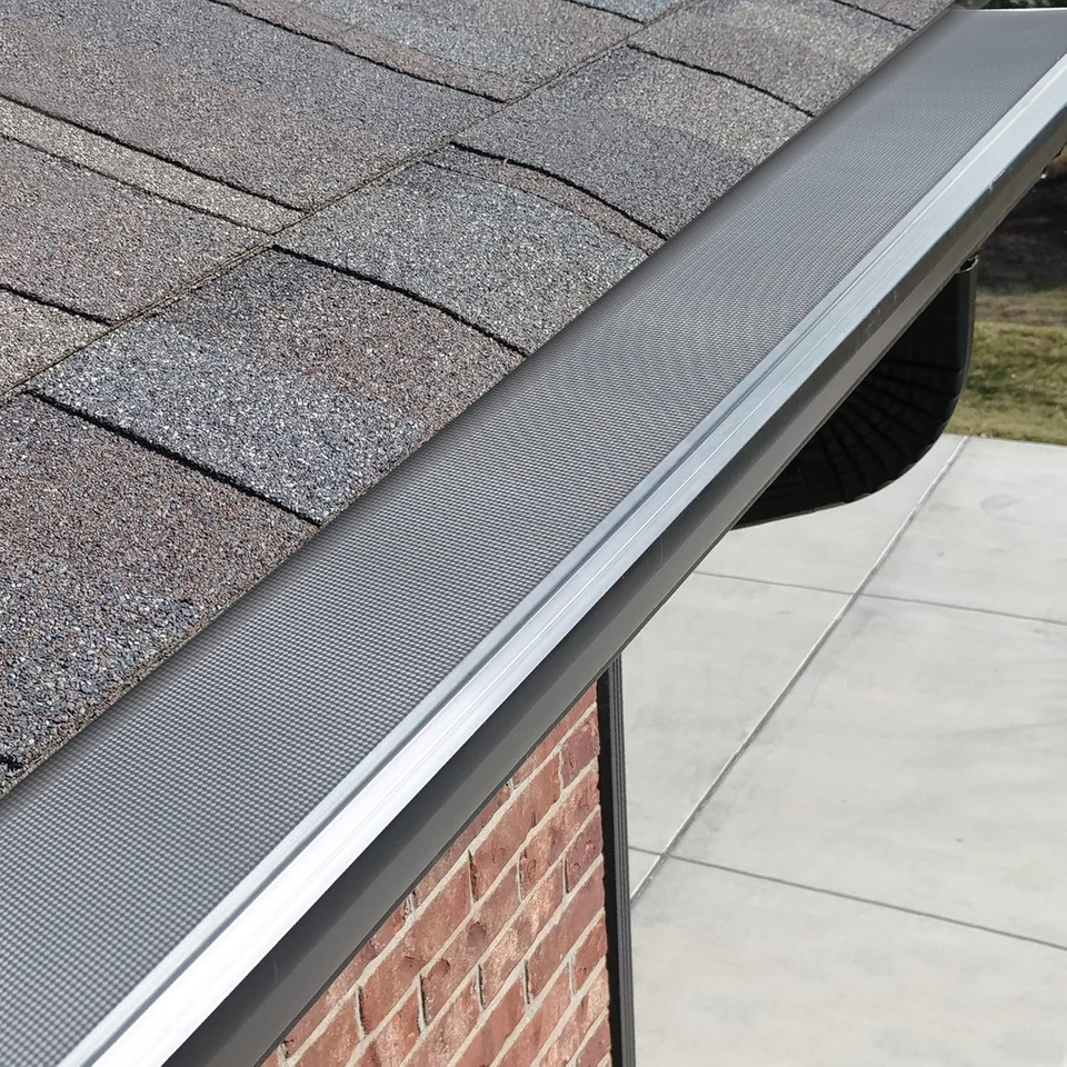 Gutter Guard 5'',Stainless Steel DIY Gutter Cover System 48ft,Micromesh ...