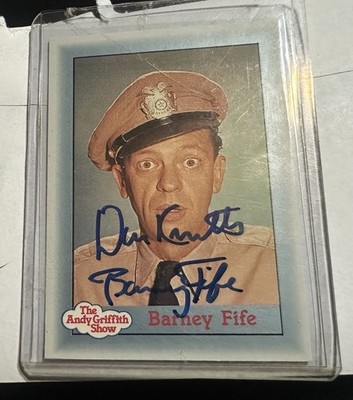 Don Knotts Signed Barney Fife. The Andy Griffith Show Trading Card | eBay