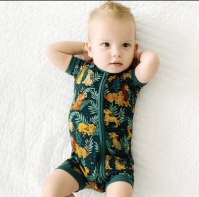 Little Sleepies Disney Simba’s Sky Lion King Pajama Zippy Shorty Size ...