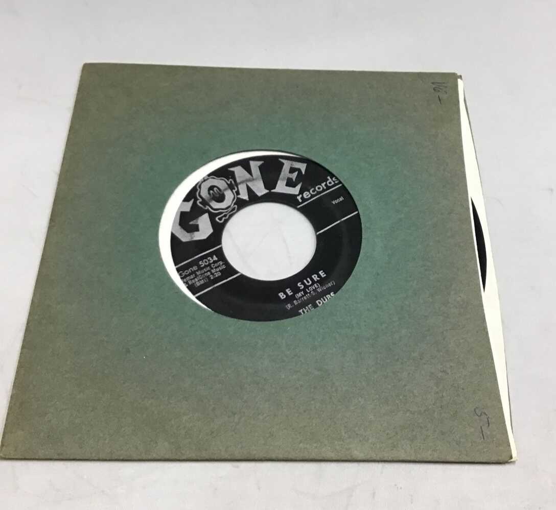 THE DUBS Vintage 45 Record: SONG IN MY HEART / BE SURE Tested Doo Wop ...