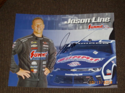 2018 JASON LINE "SIGNED" SUMMIT CHEVY CAMARO PRO STOCK NHRA POSTCARD | eBay