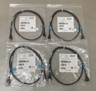 (Lot of 4) IBM 86Y4764 Cat5e Shielded 1GbE Ethernet Cable 1050mm (41 ...