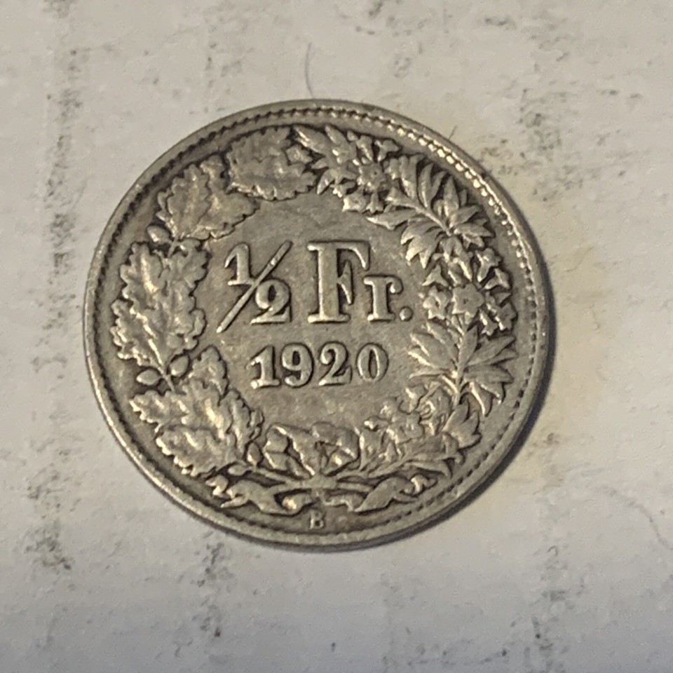1920 Swiss Switzerland Half Franc Silver Coin | eBay
