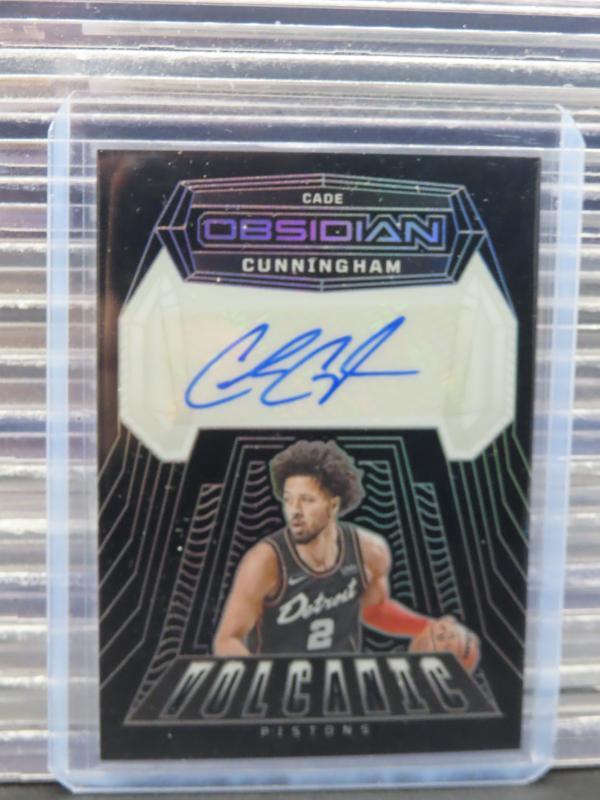 2023-24 Panini Obsidian Cade Cunningham Volcanic Auto Autograph #21/75 ...