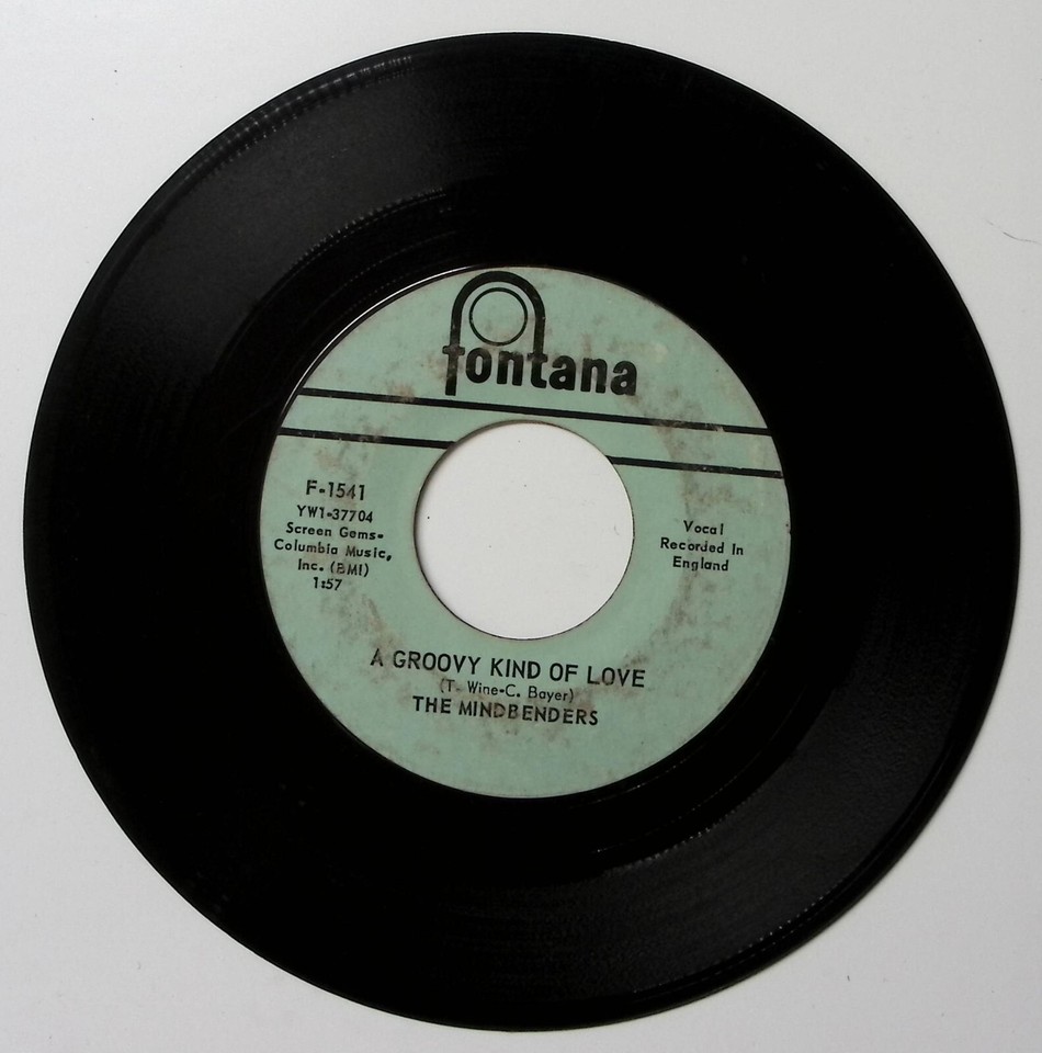 THE MINDBENDERS LOVE IS GOOD/A GROOVY KIND OF LOVE FONTANA REC VINYL 45 ...