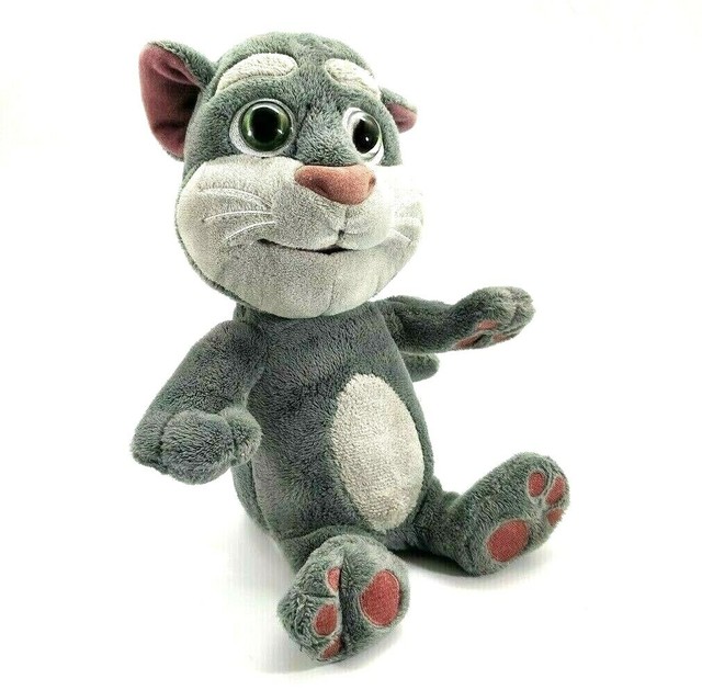 Dragon-i Toys 2015 Talking Tom Talk Back Friends 80802 Gray Cat Plush 9 ...