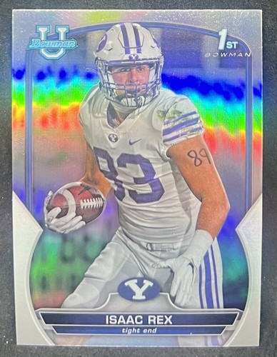 Isaac Rex Rookie 2022 Topps 1st Bowman Chrome Refractor U RC BYU | eBay