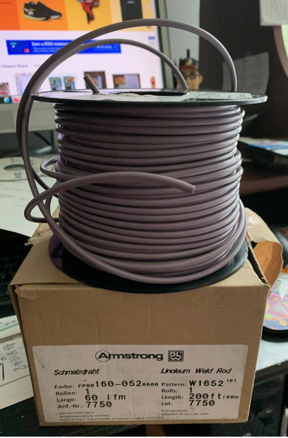 Armstrong Flooring Linoleum Welding Weld Rod 200 ft / 60m NEW purple ...