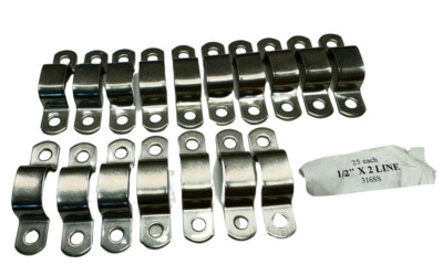 (Pack of 17) Techline TLG8-2SSB Stainless Steel 1/2" x 2 Line Gang ...