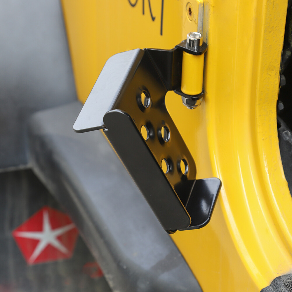 2Pcs Foldable Side Door Pedal Hinge Step Foot Peg for Jeep Wrangler TJ ...