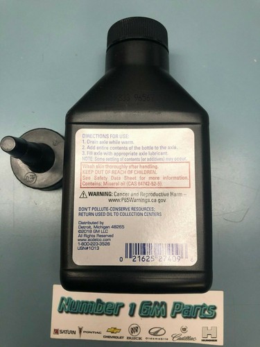 GM 88900330 Oil Additive Differential Limited Slip Axle Additive ...