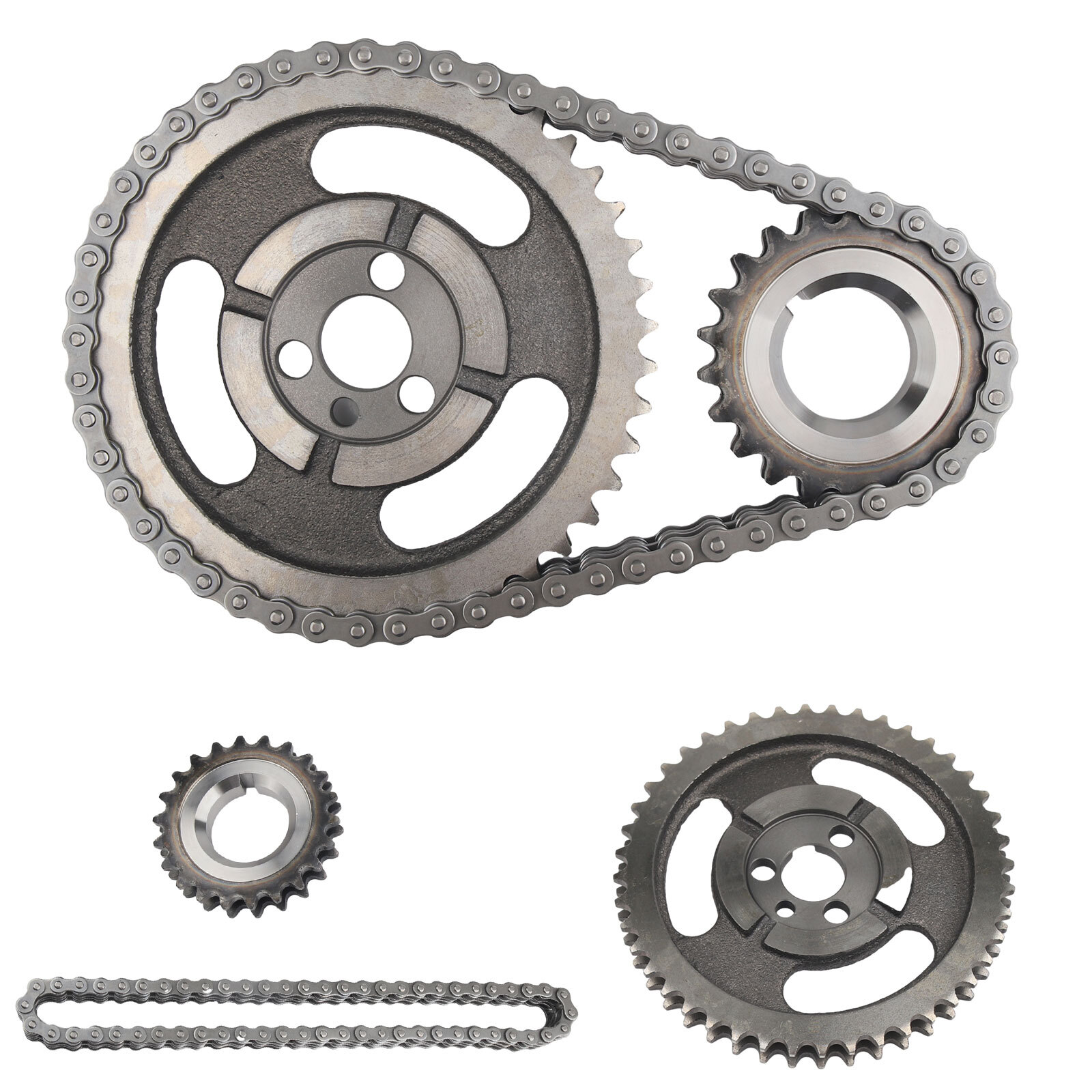 HD Double Roller Timing Chain Set for Chevrolet SBC 5.7L 283 305 327 ...